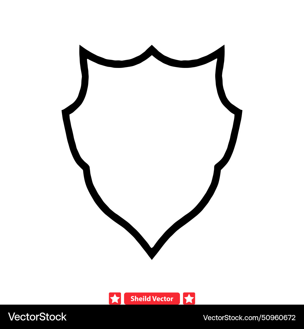 Divine protection heavenly shield silhouette Vector Image