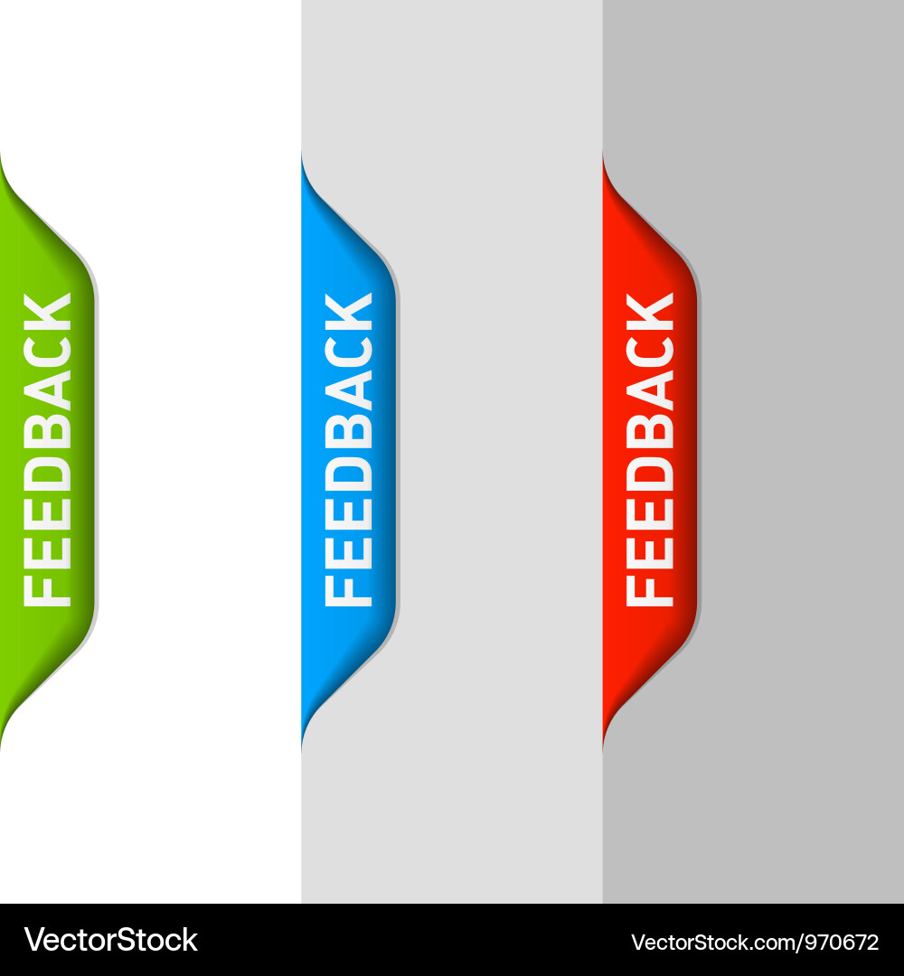 Feedback element Royalty Free Vector Image - VectorStock