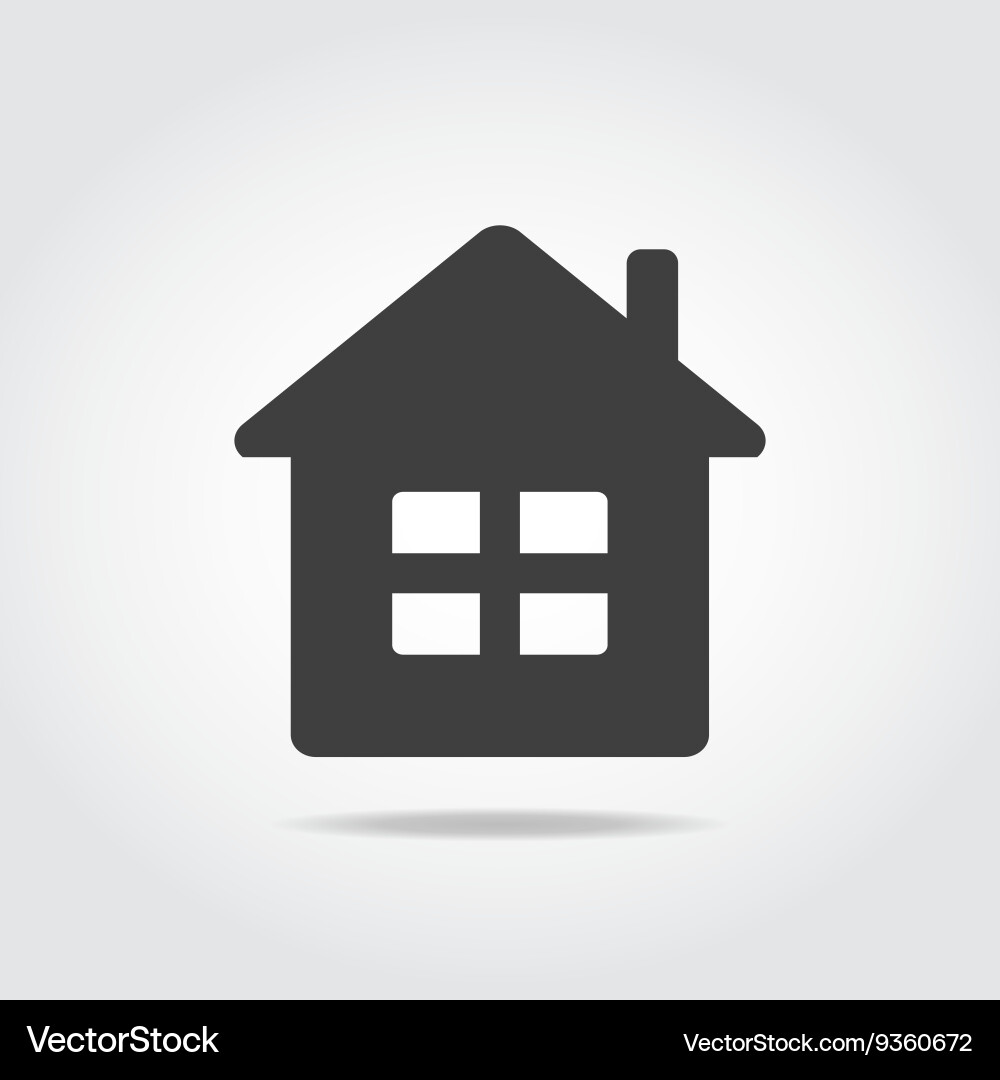 House black icon Royalty Free Vector Image - VectorStock