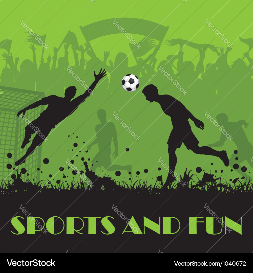 Soccer poster Royalty Free Vector Image - VectorStock