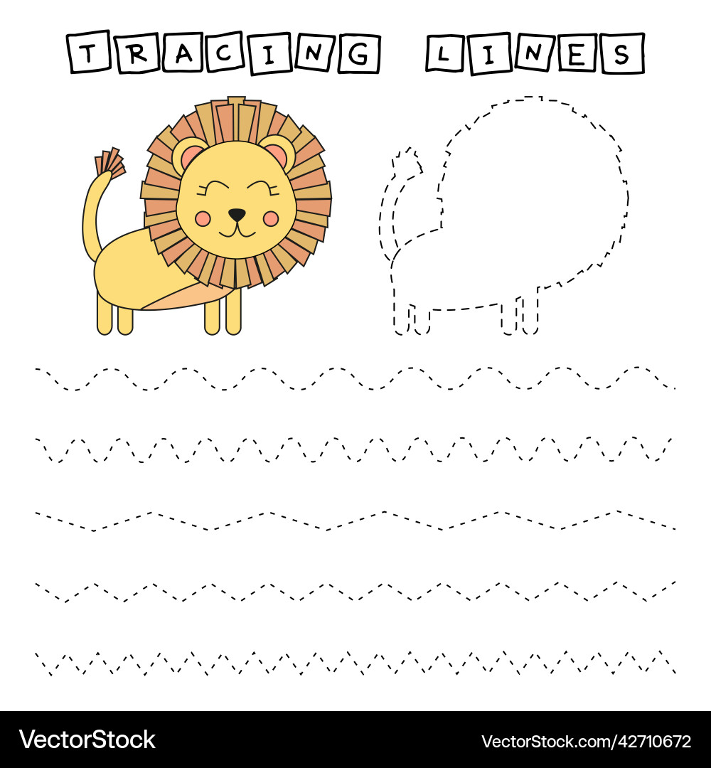 Tracing lines 3 Royalty Free Vector Image - VectorStock