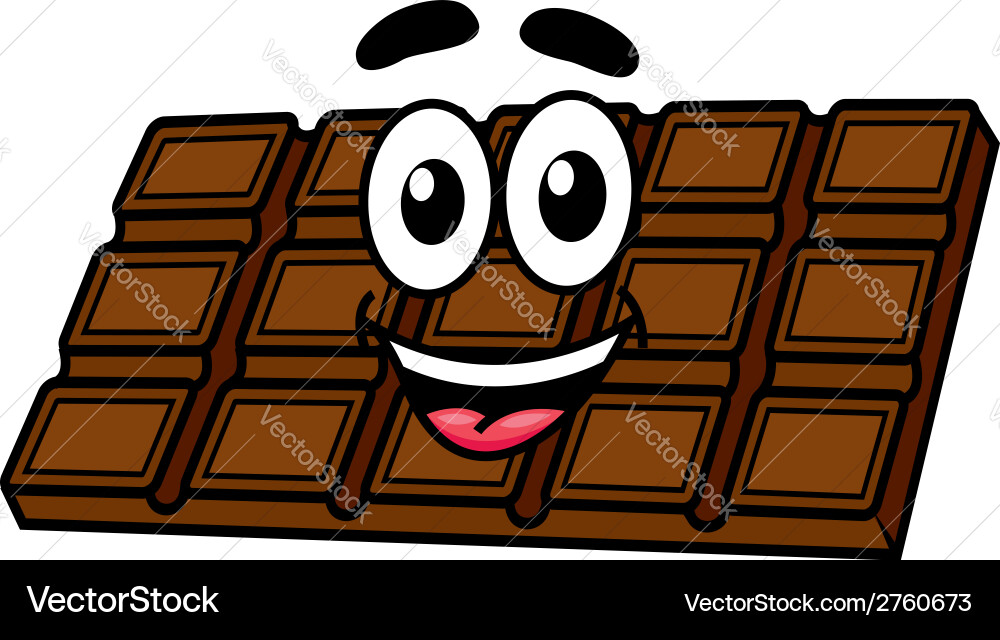 Cartoon chocolate Royalty Free Vector Image - VectorStock