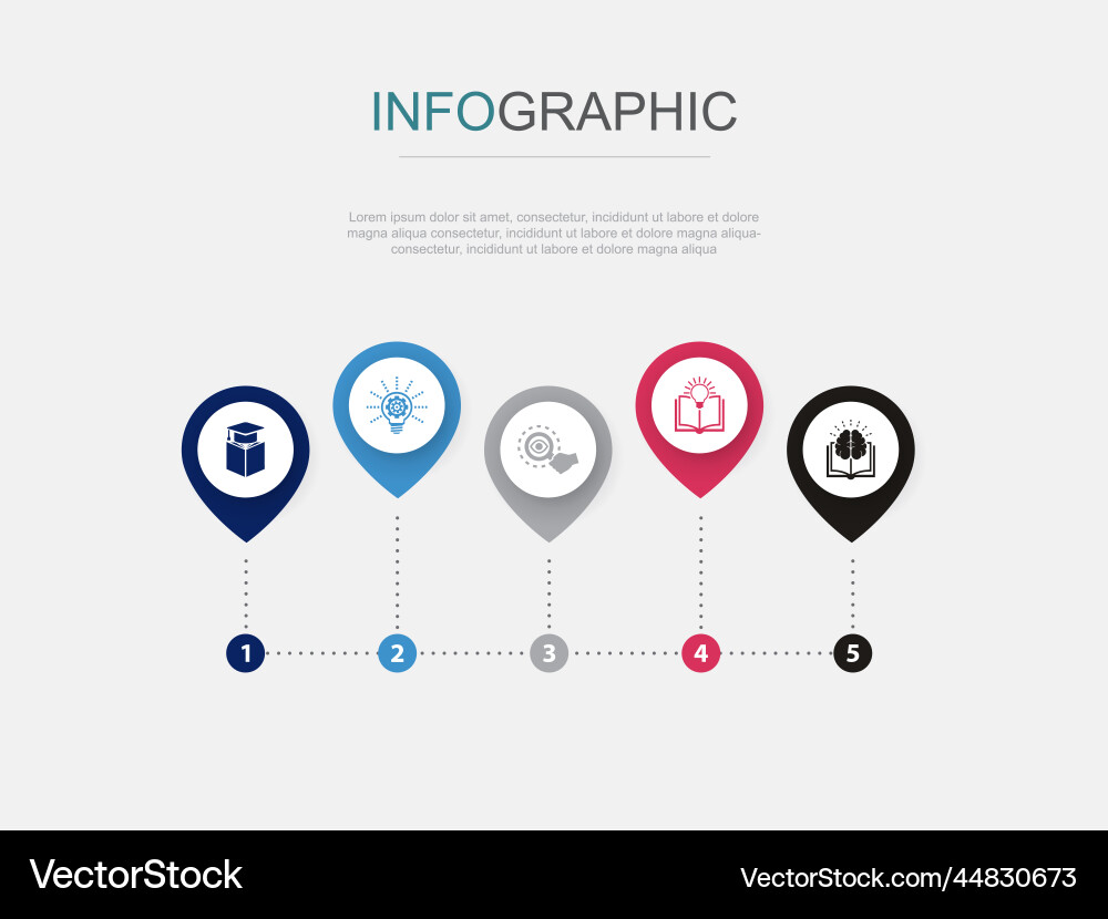 Knowledge Innovation Infographic Royalty Free Vector Image