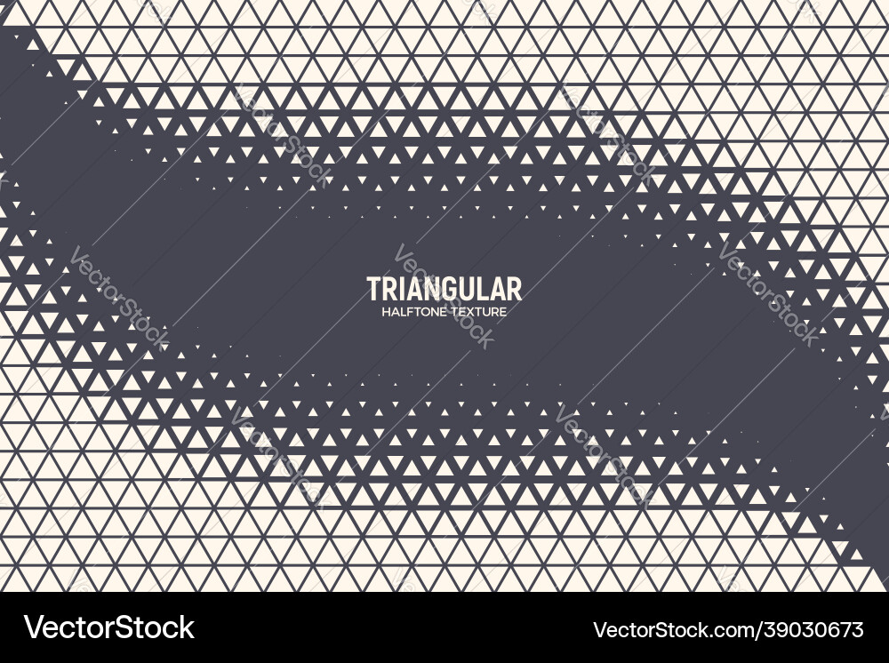 Triangular Halftone Geometric Royalty Free Vector Image