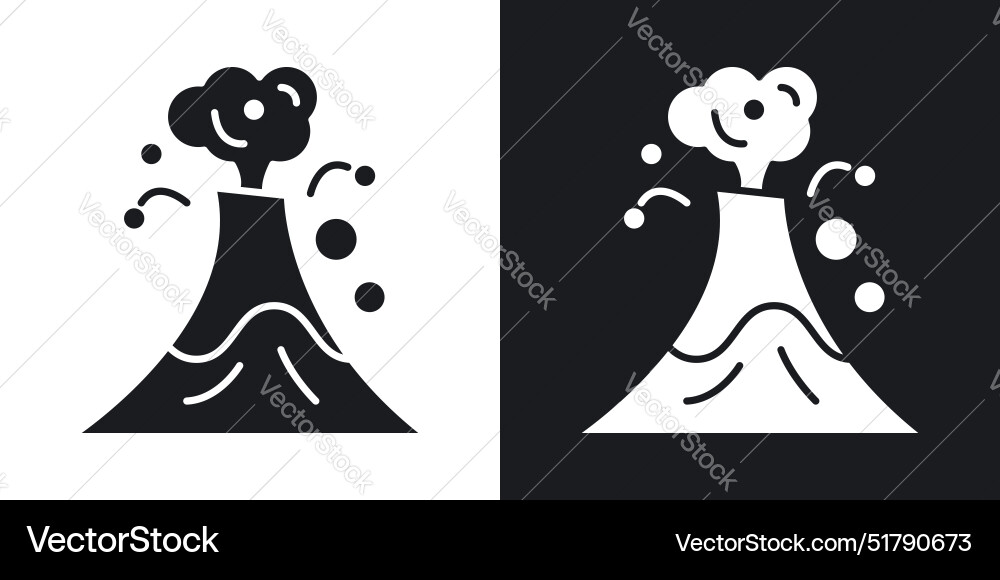 Volcano icon Royalty Free Vector Image - VectorStock