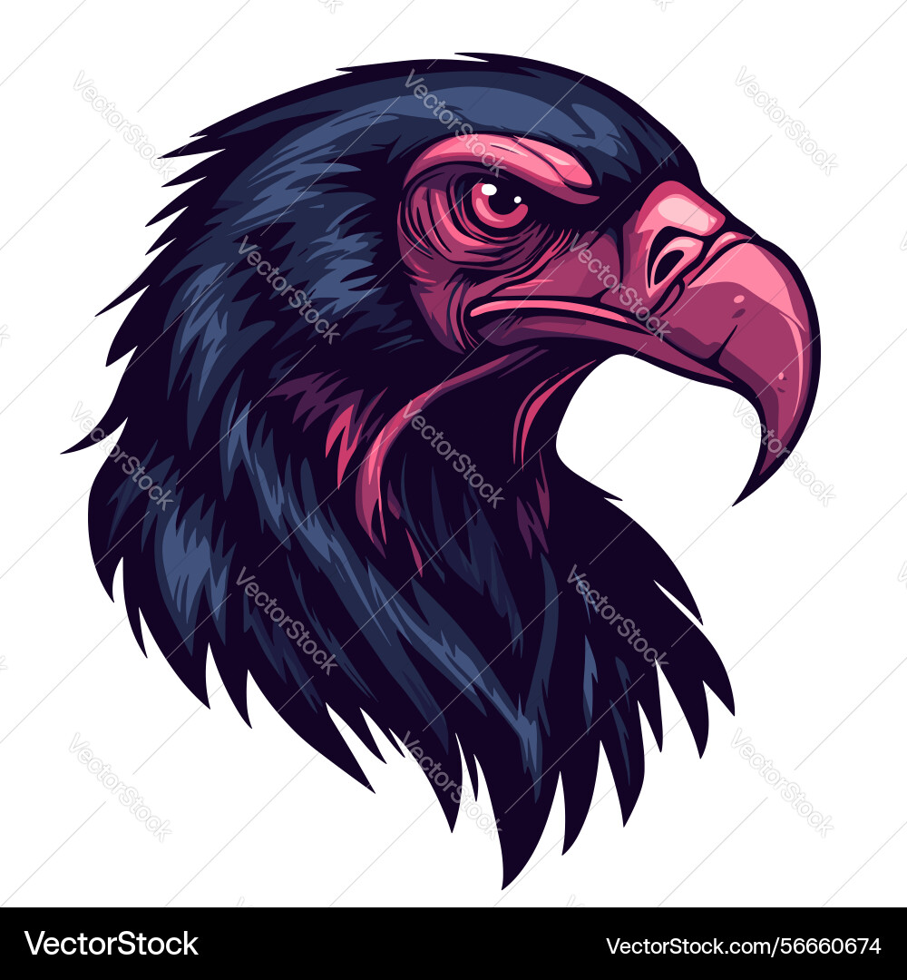 Fierce bird esports logo design Royalty Free Vector Image
