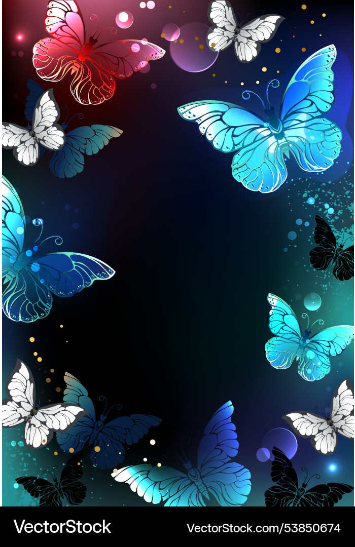Glowing butterflies design Royalty Free Vector Image