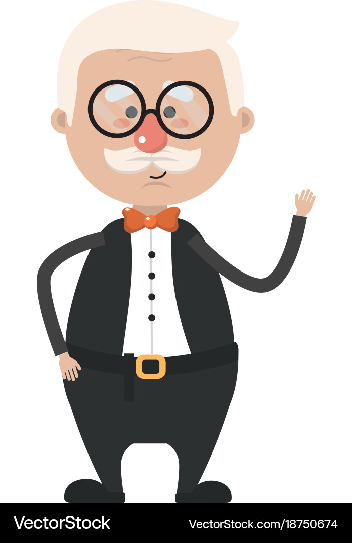 Grandfather cartoon design Royalty Free Vector Image