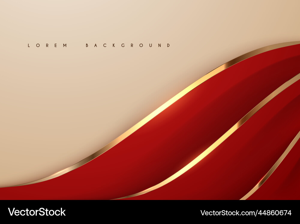 Red and Gold Abstract Background Royalty Free Vector Image
