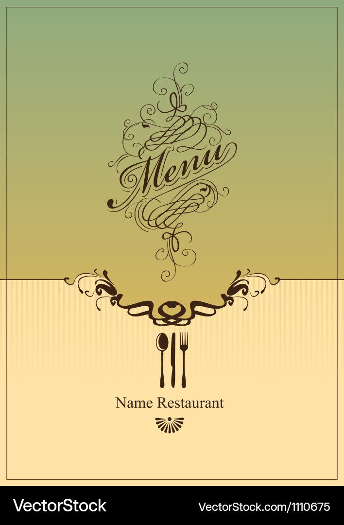 Banner menu Royalty Free Vector Image - VectorStock