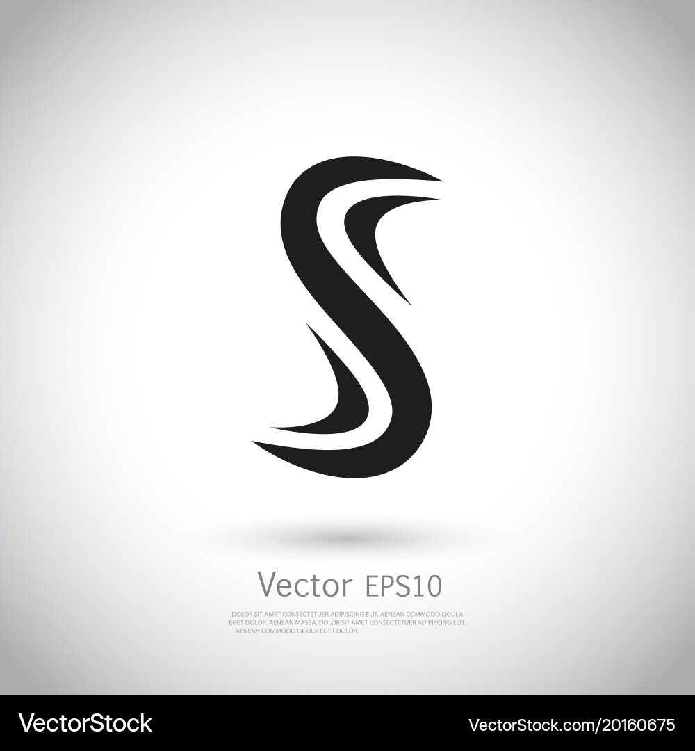 Elegant Monogram S Logo Template Royalty Free Vector Image