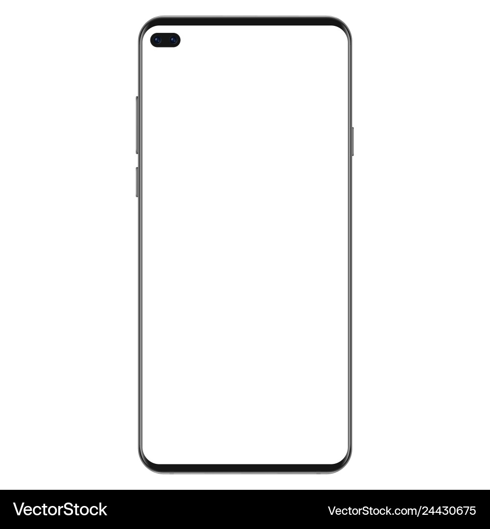 New generation version of black slim realistic Vector Image