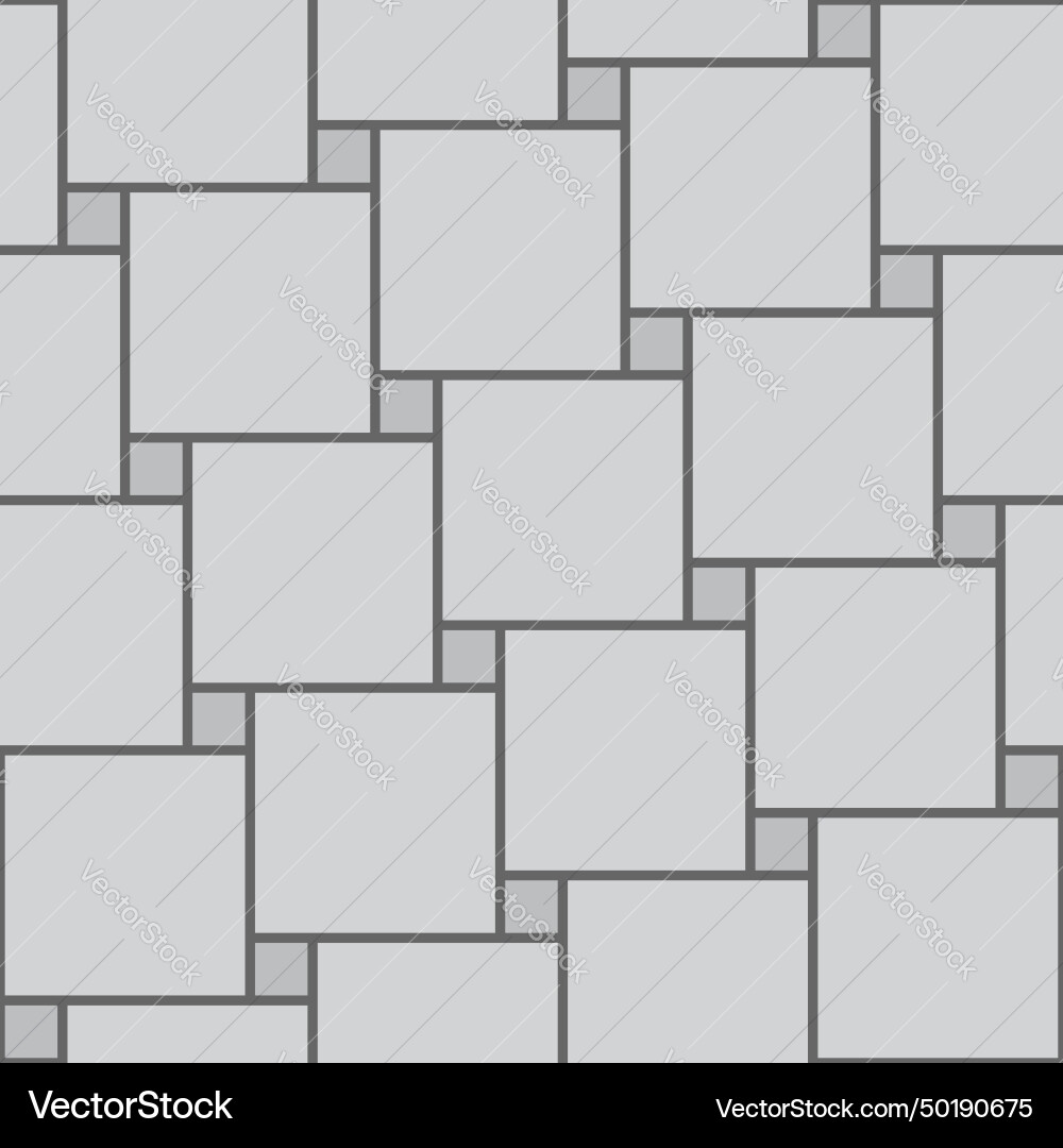 Pavement with grey cobblestone pattern Royalty Free Vector