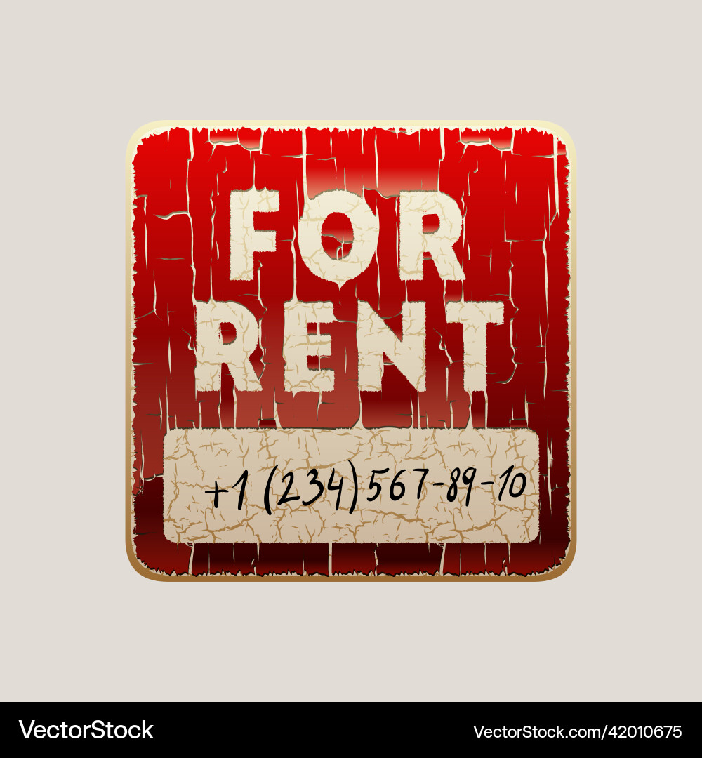 Rental logo template design Royalty Free Vector Image