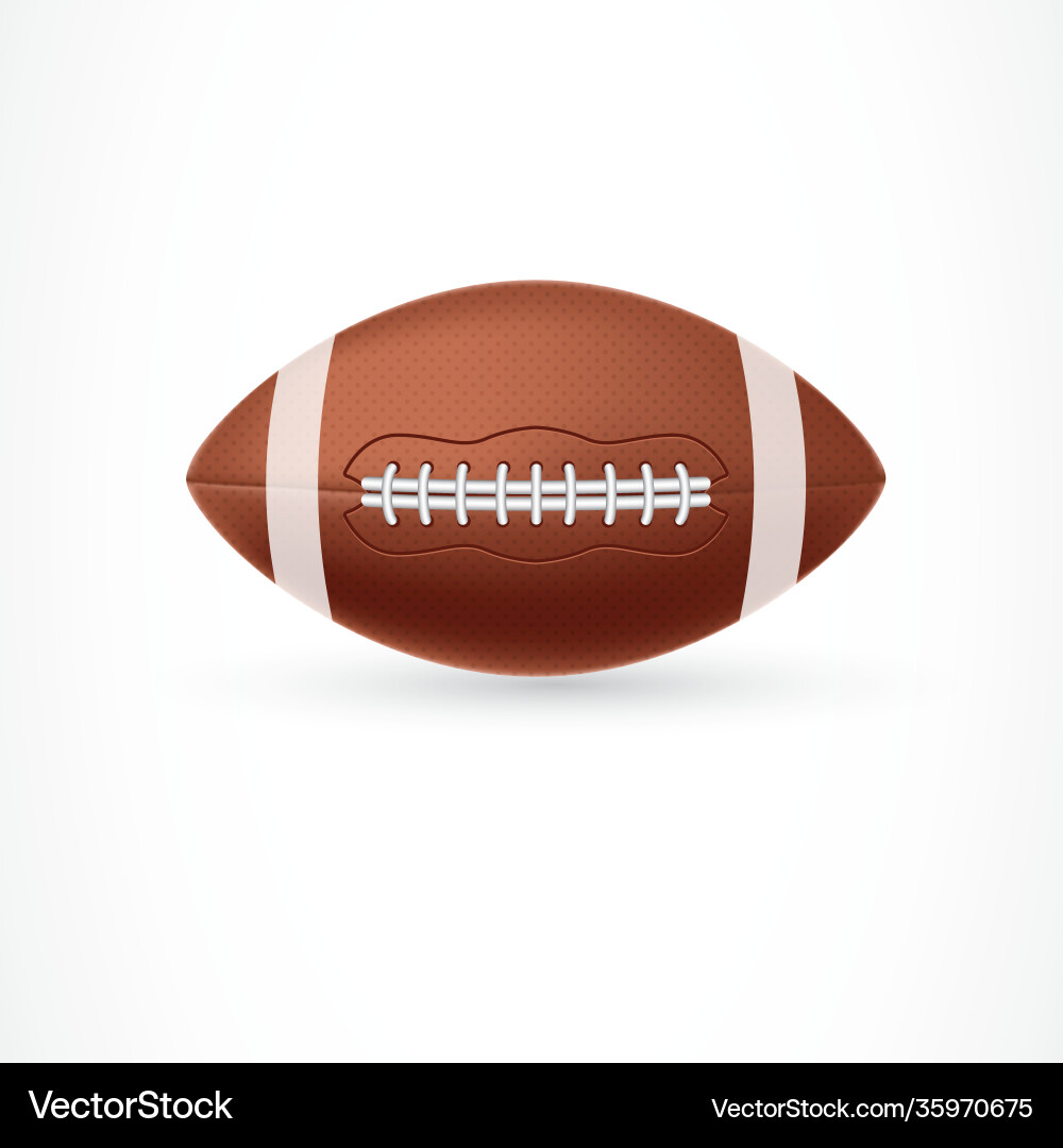Rugby ball Royalty Free Vector Image - VectorStock