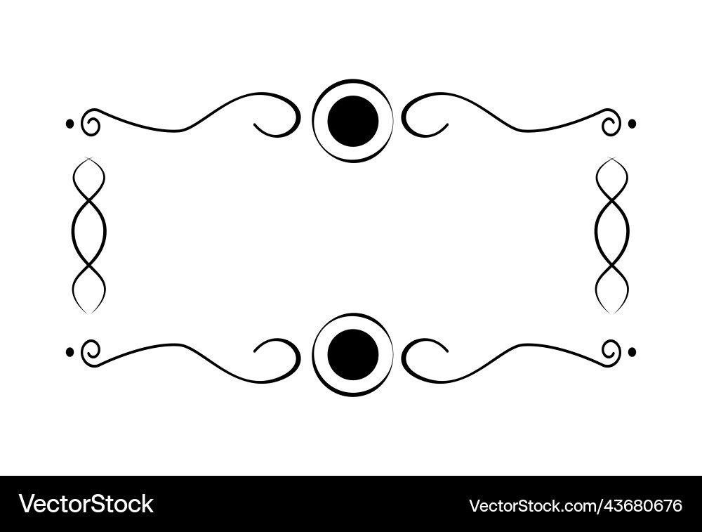 Blank template for text isolated box Royalty Free Vector