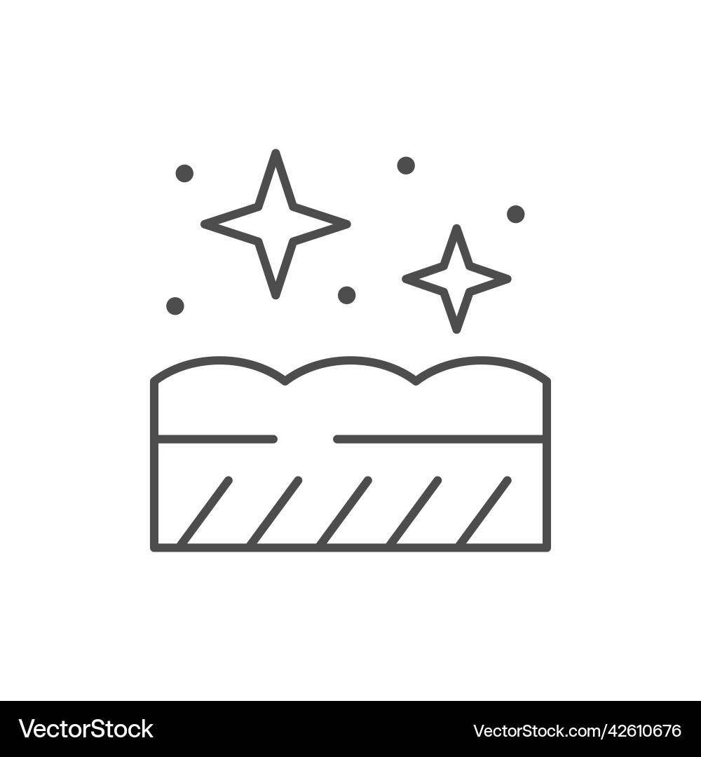 Clear skin line outline icon Royalty Free Vector Image