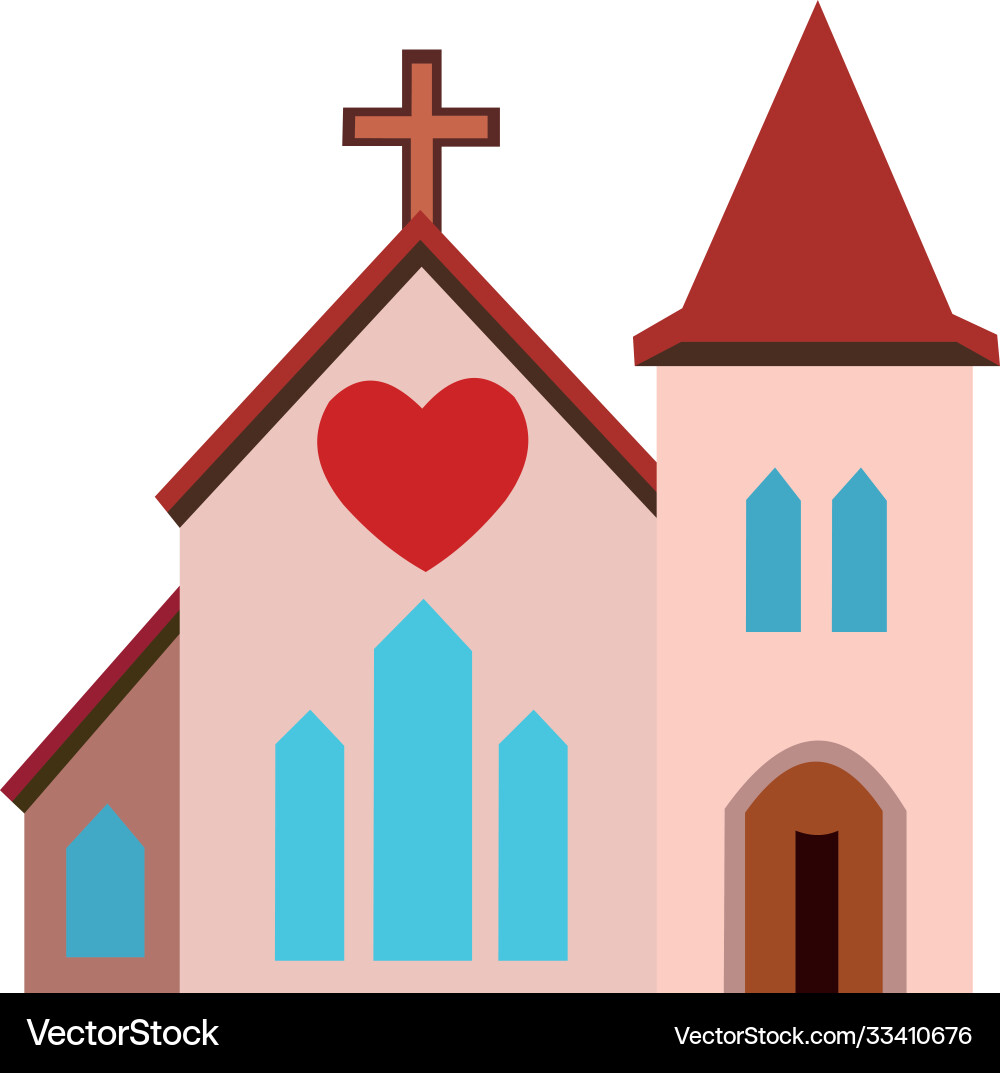 Emoticon a church Royalty Free Vector Image - VectorStock