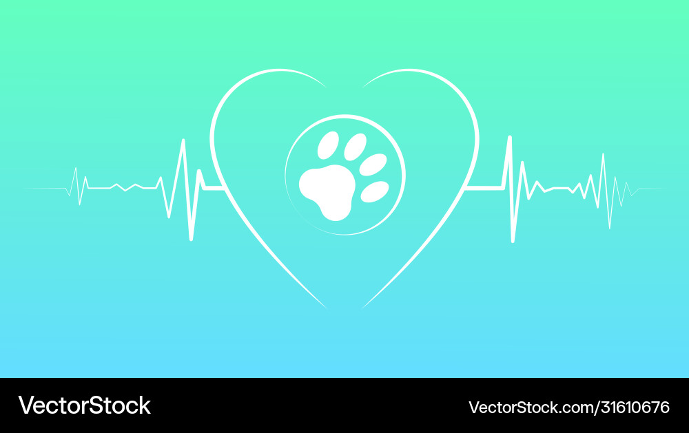 Heart paw 3 Royalty Free Vector Image - VectorStock