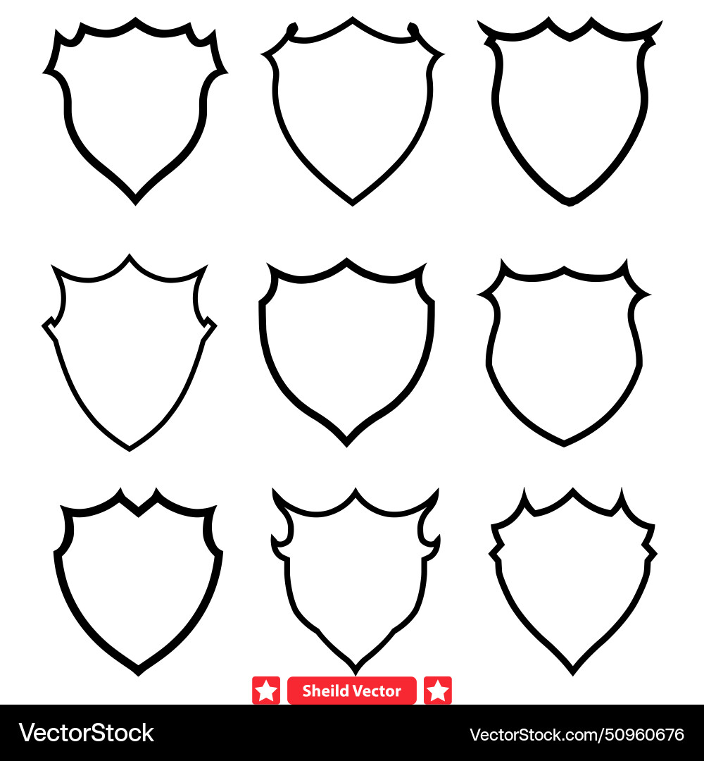 Ironclad sentinel unyielding shield design Vector Image