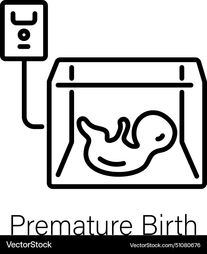 Premature birth Royalty Free Vector Image - VectorStock