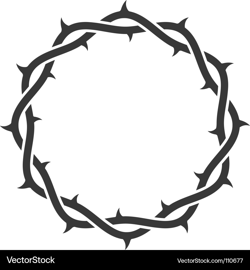 Crown of thorns Royalty Free Vector Image - VectorStock