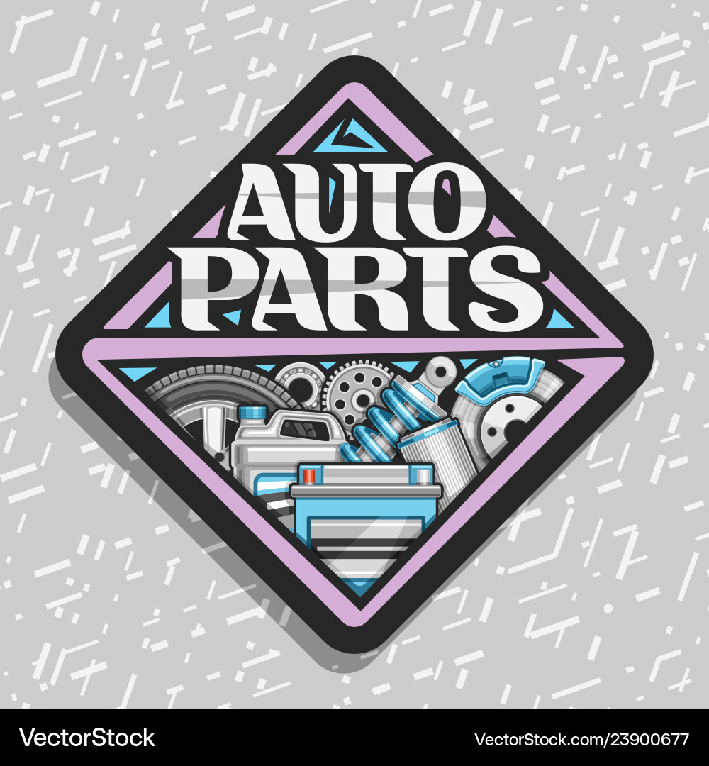 Logo for auto parts Royalty Free Vector Image - VectorStock