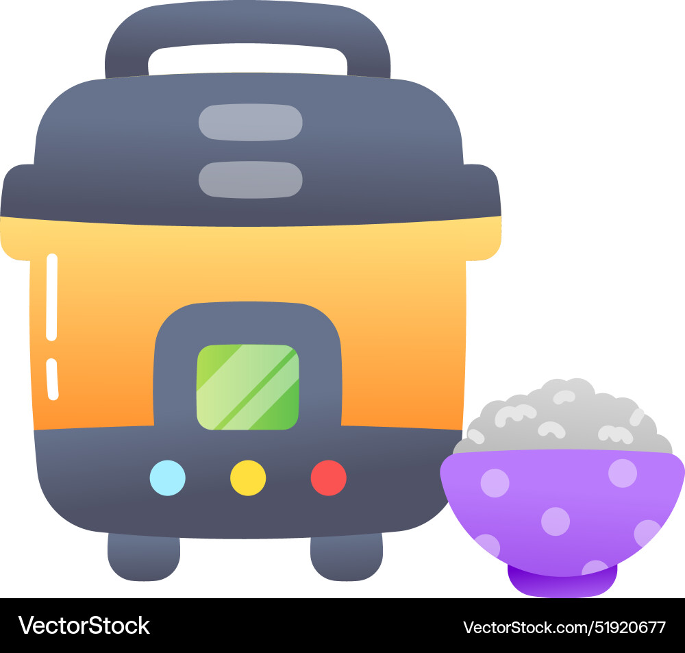 Rice cooker Royalty Free Vector Image - VectorStock