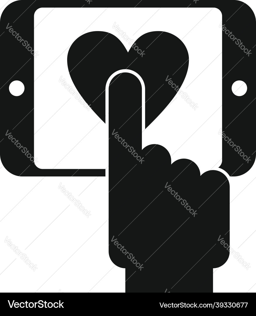 Smartphone product evaluation icon simple Vector Image