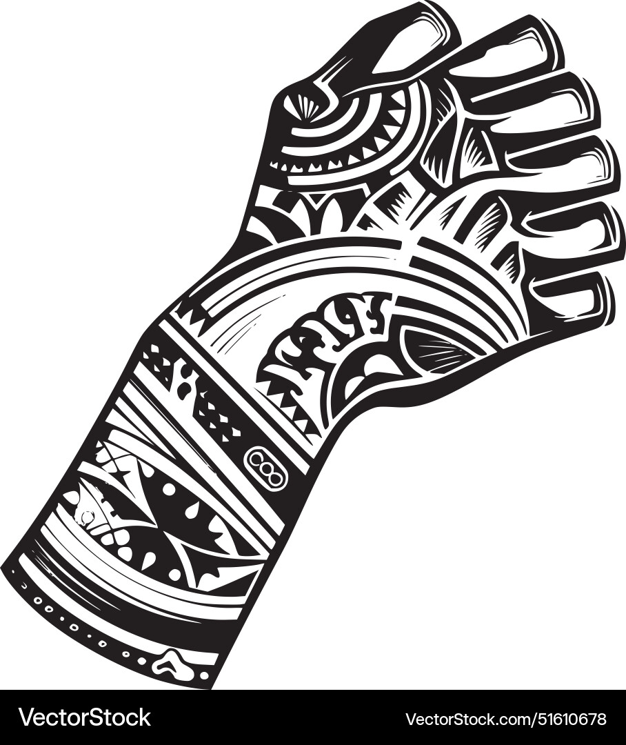 Arm - black and white isolated icon Royalty Free Vector