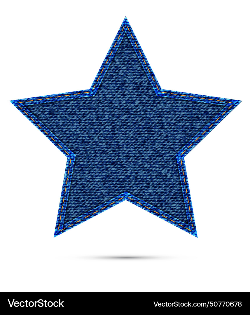 Jeans star label Royalty Free Vector Image - VectorStock