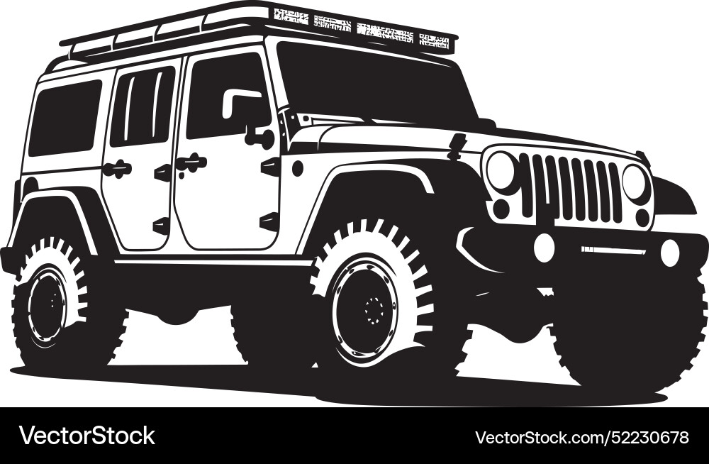 Jeep safari exploration series wrangler graph Vector Image