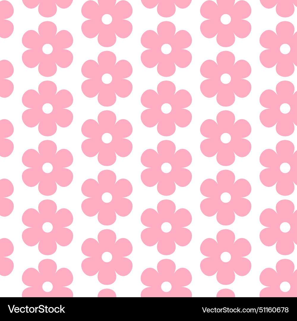 Pink floral seamless pattern design Royalty Free Vector