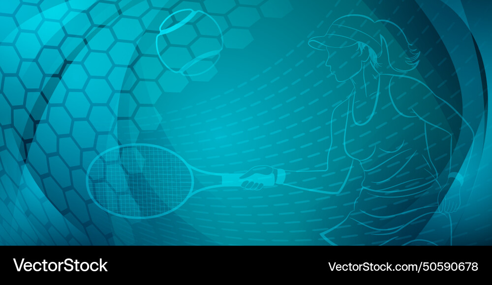 Tennis themed background Royalty Free Vector Image