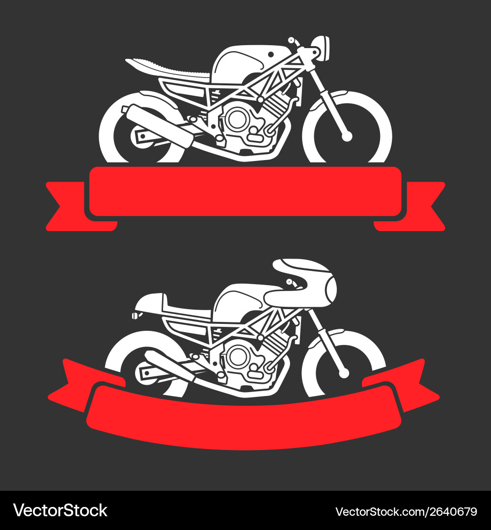 Motorcycle logo set Royalty Free Vector Image - VectorStock