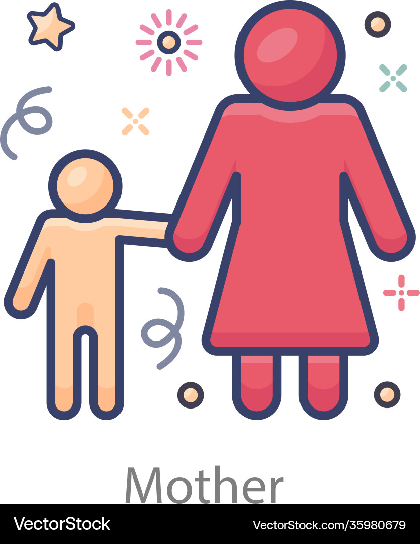 Mutter Lizenzfreies Vektorbild - VectorStock