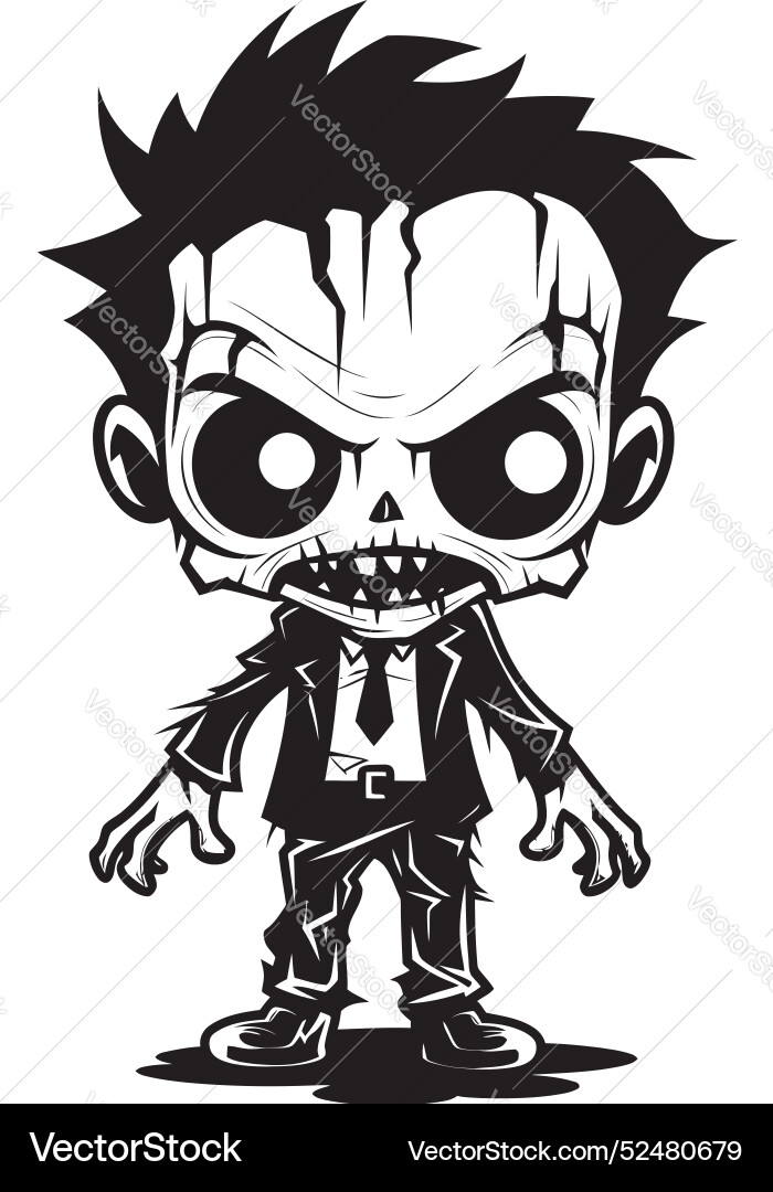 Sinister sweetness zombie symbol playful Vector Image