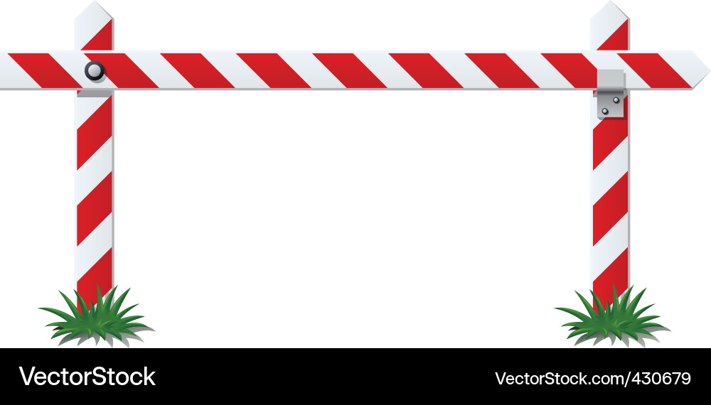 White bar with red stripe Royalty Free Vector Image