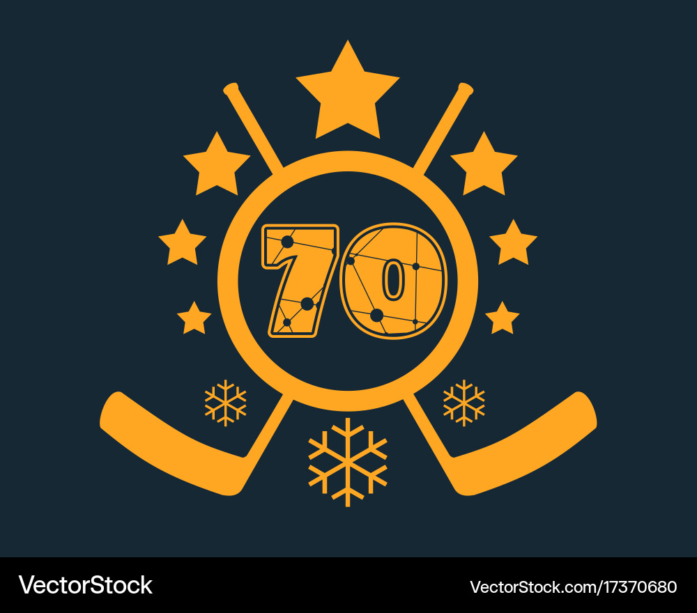 70 number Royalty Free Vector Image - VectorStock