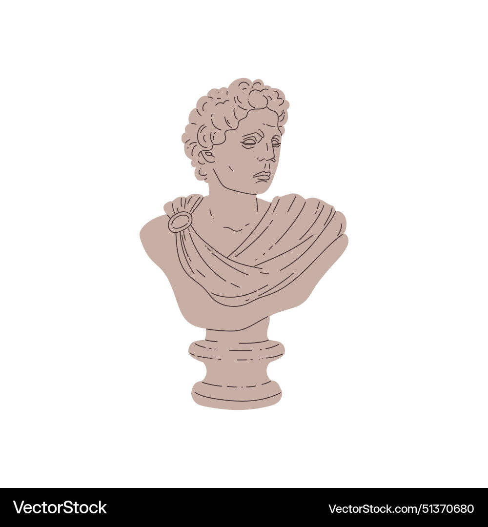 A sculpture of man Royalty Free Vector Image - VectorStock