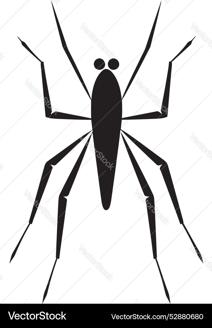 Abstract Insect Chic Stick Symbol Royalty Free Vector Image