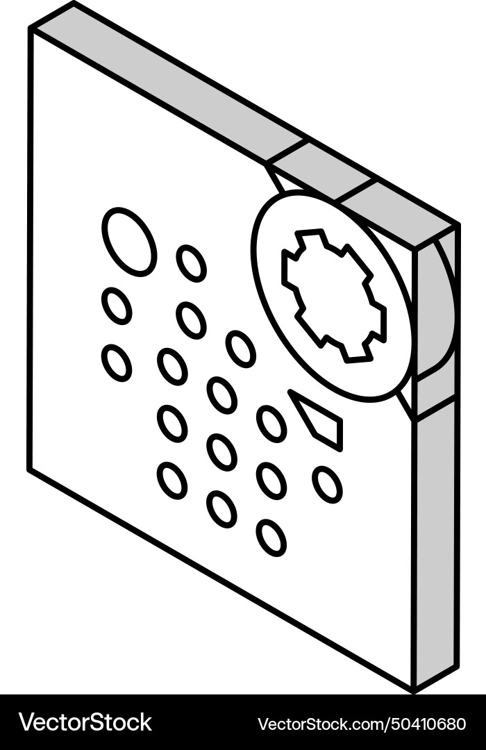 Avionics testing aircraft isometric icon Vector Image