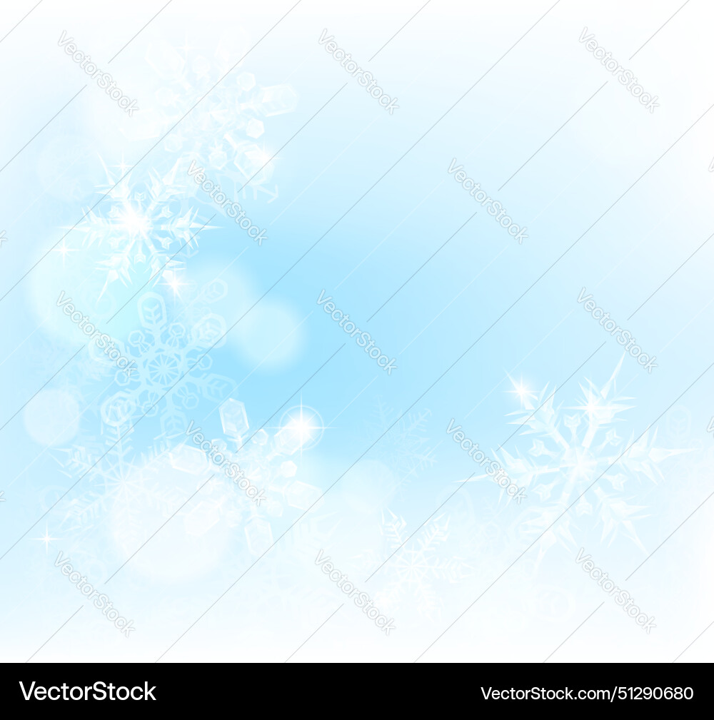 Christmas snowflakes background Royalty Free Vector Image