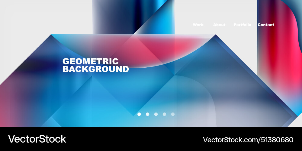 Colorful gradients with abstract geometric shapes Vector Image