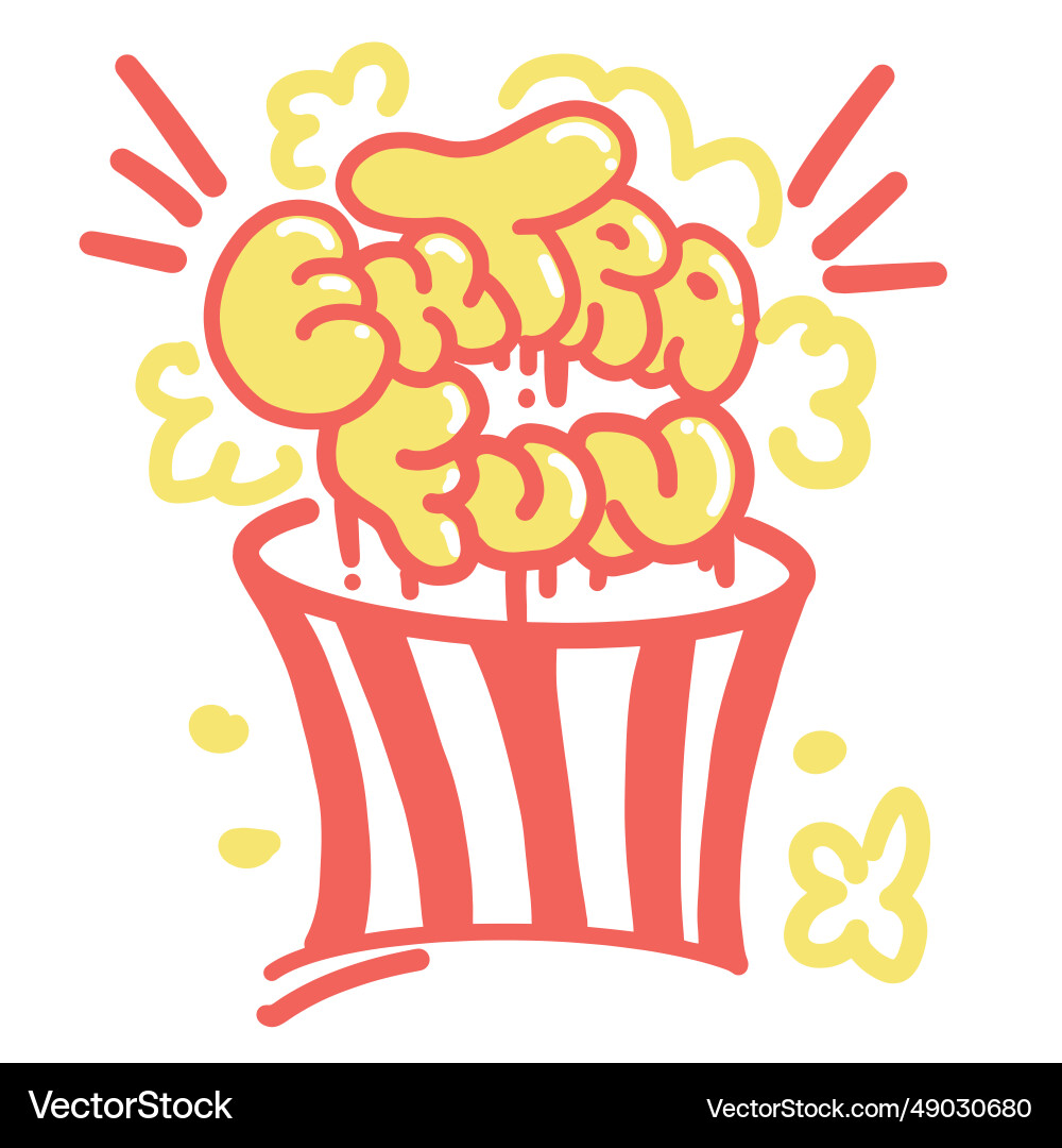 Corn sticker white Royalty Free Vector Image - VectorStock