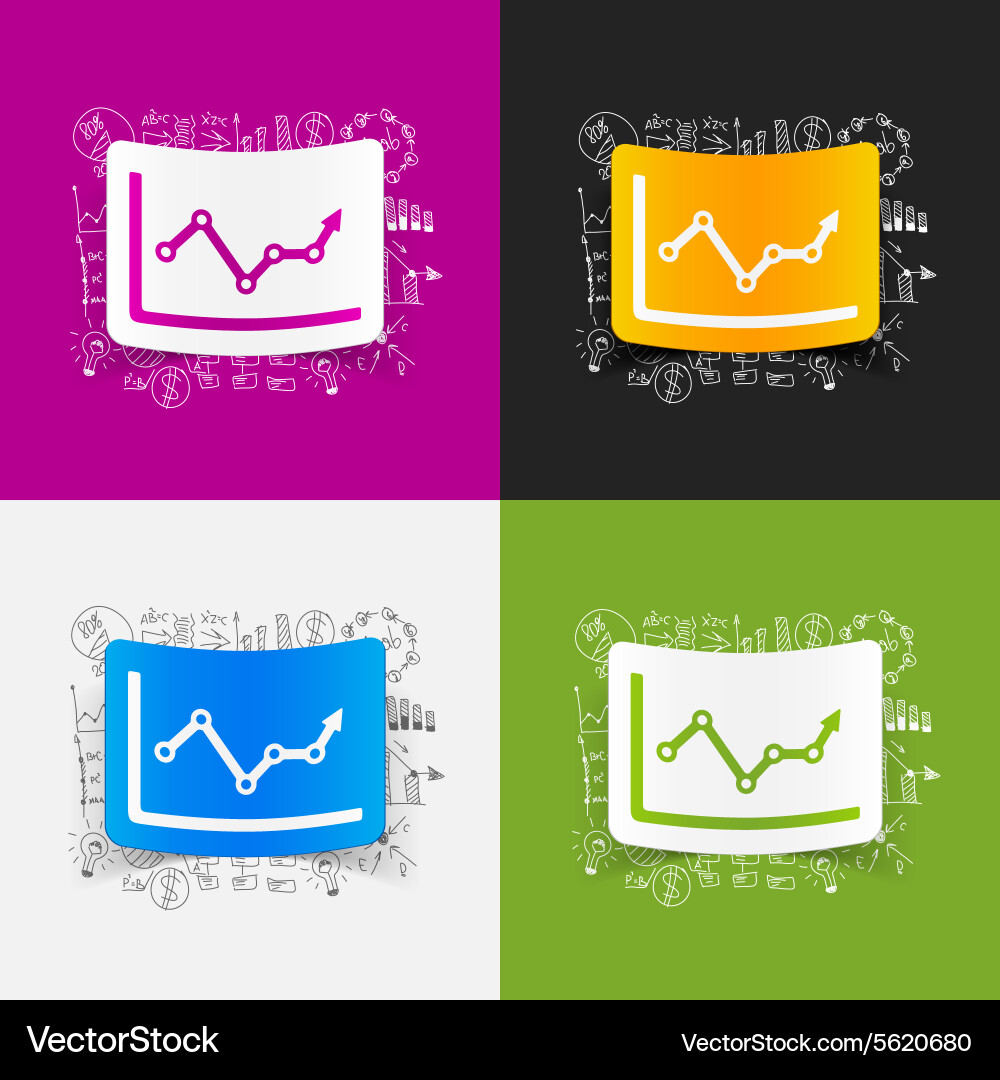 Drawing business formulas chart Royalty Free Vector Image
