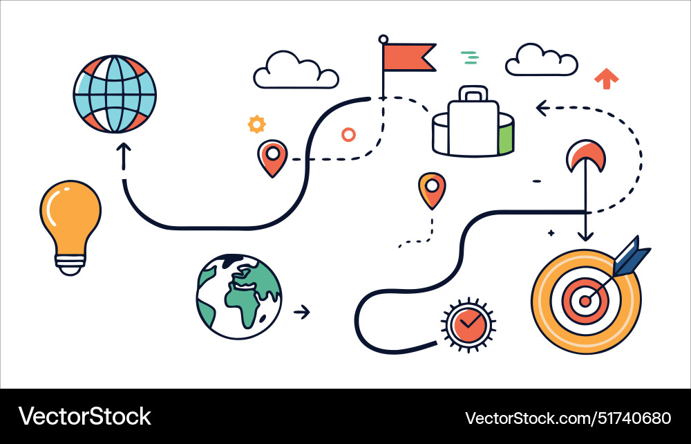 Leader his team and speech bubbles communication Vector Image