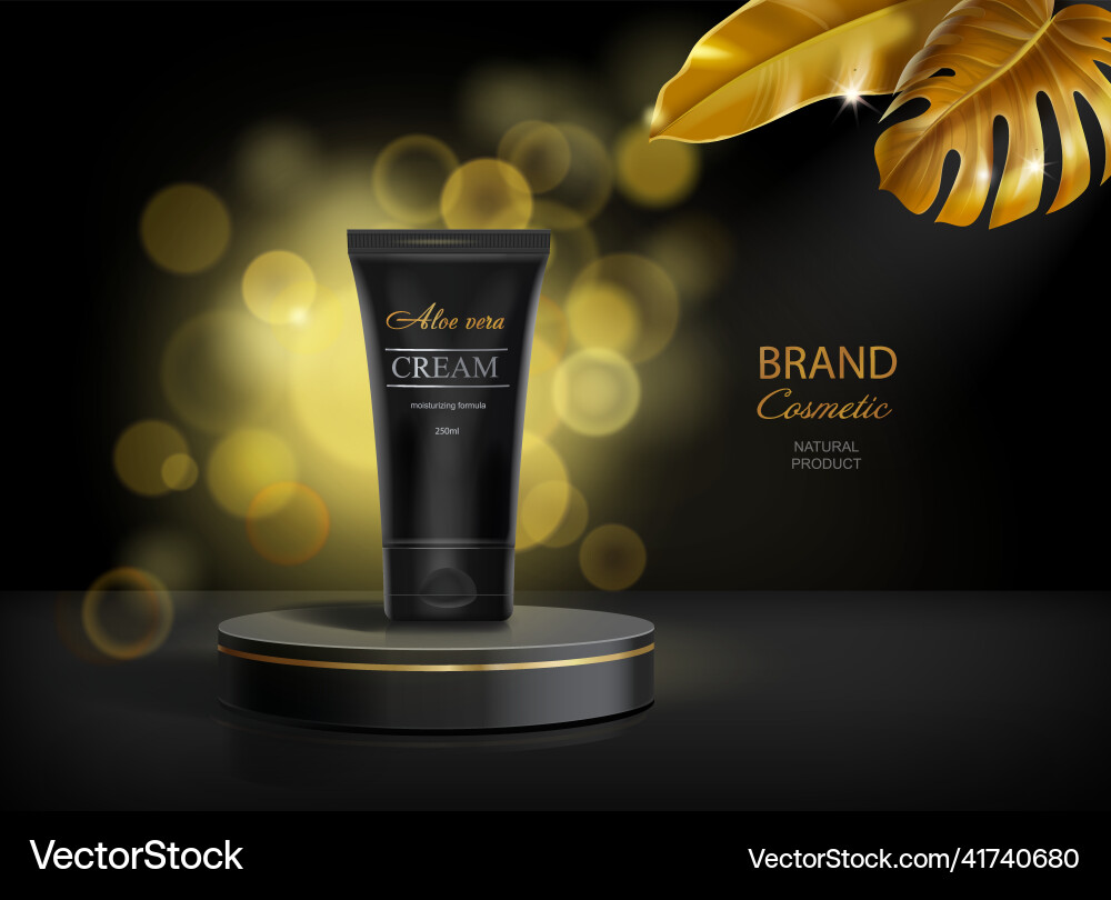 Premium mock up cosmetic product Royalty Free Vector Image