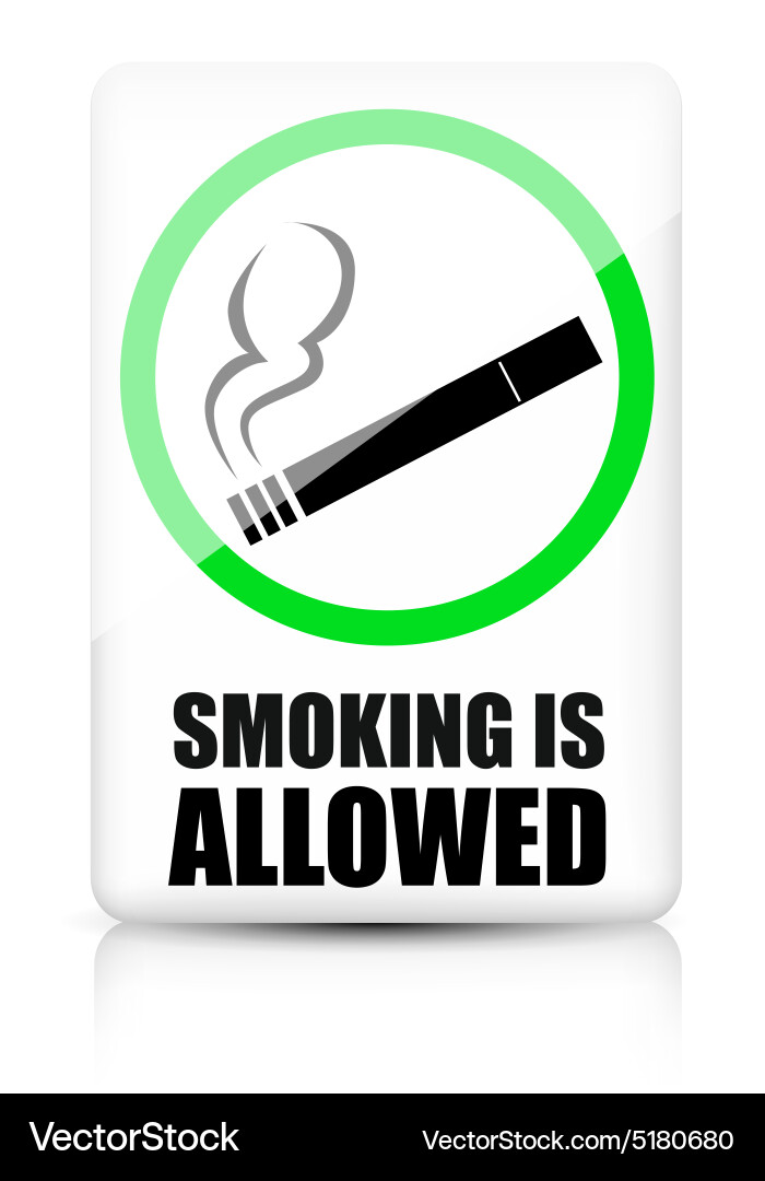 Smoking Allowed Logo Smoking Allowed Sign