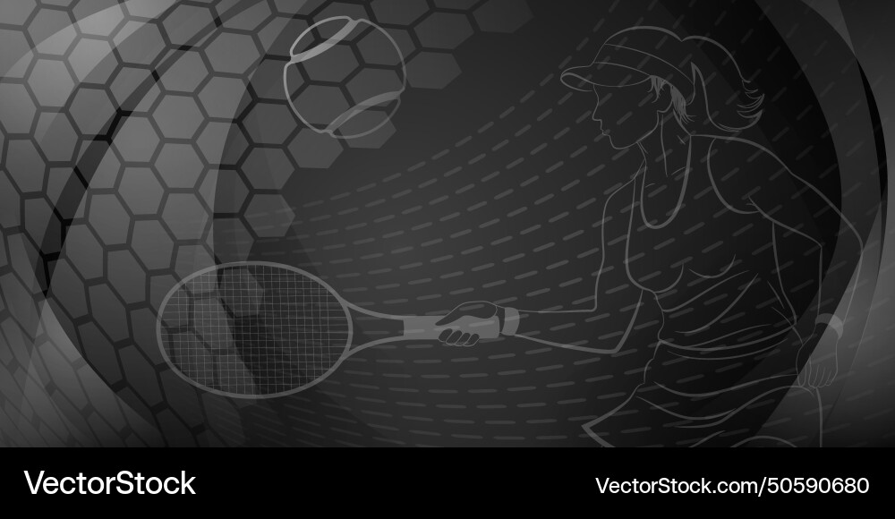 Tennis themed background Royalty Free Vector Image